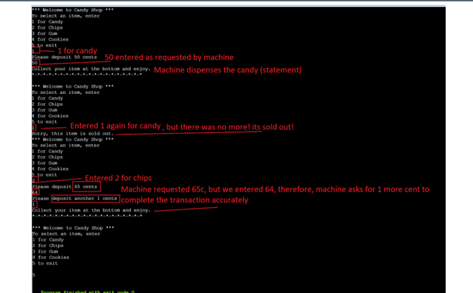 OOP Candy Vendor Description: A common place to buy | Chegg.com