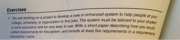 Solved YOU are working on a project to the develop an new or | Chegg.com