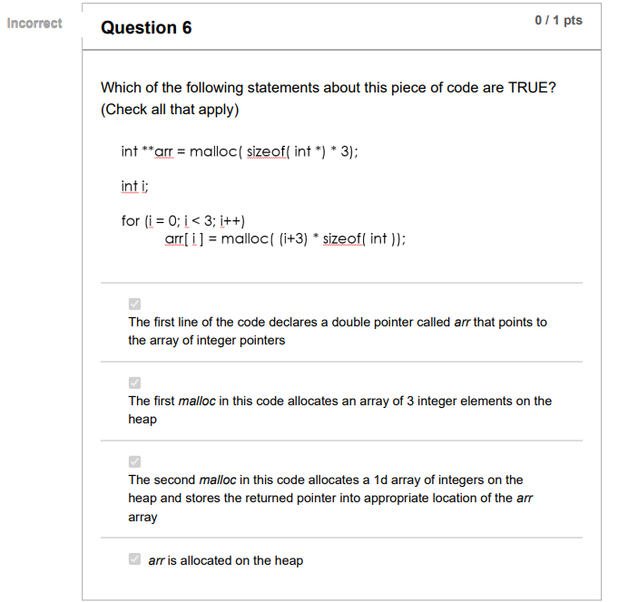 Solved Which of the following statements about this piece of | Chegg.com