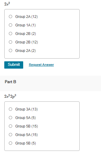 Solved Identify the group number using both A/B and 1 to 18 | Chegg.com
