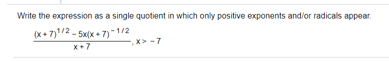 Solved Write the expression as a single quotient in which | Chegg.com