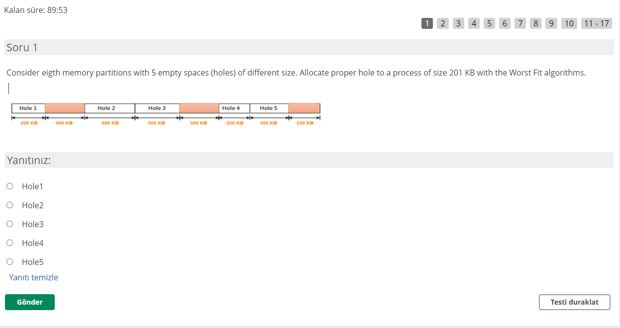 Solved Kalan süre: 89:53 8 9 10 11-17 Soru 1 Consider eigth | Chegg.com