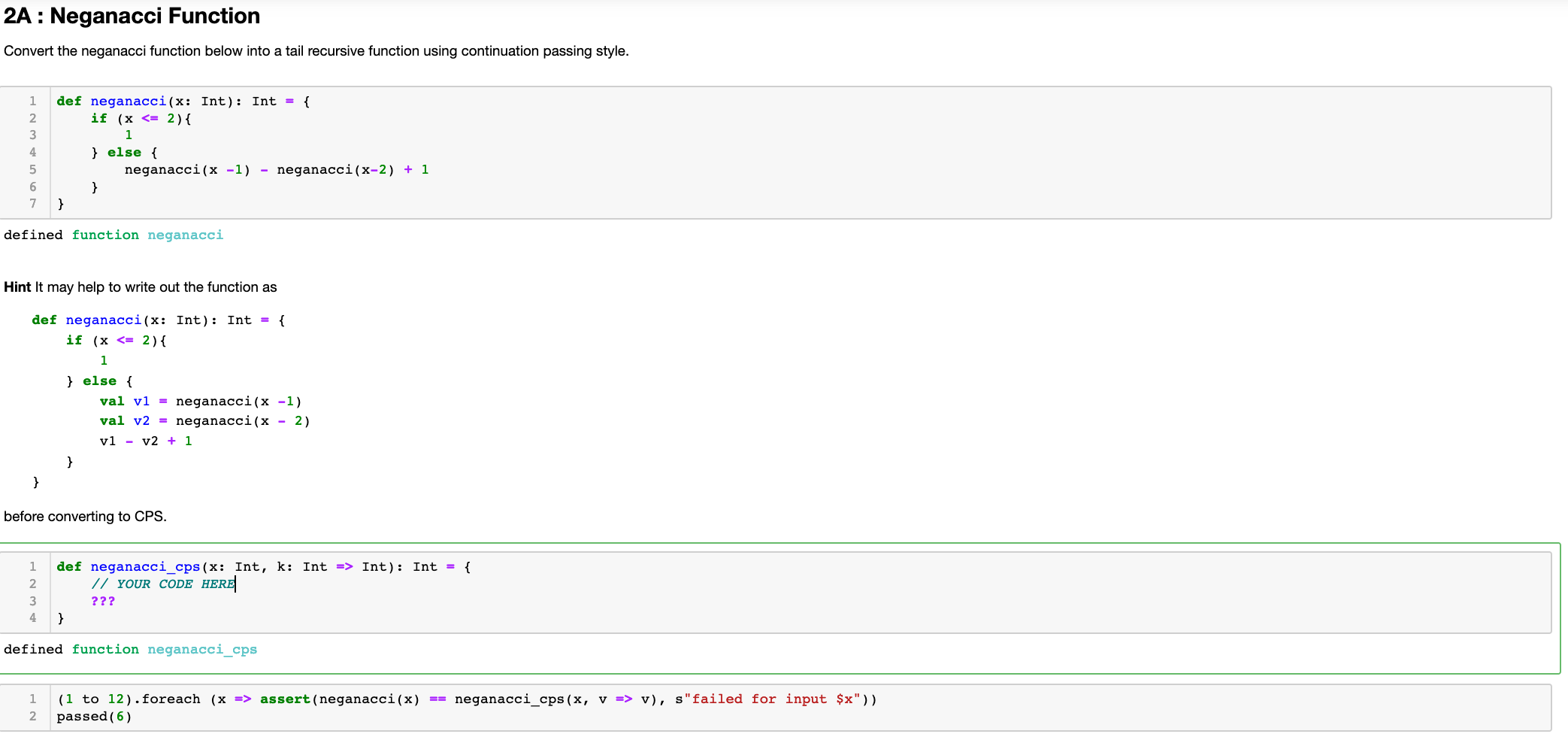 In Scala. Use of var, for/while loops not allowed. | Chegg.com