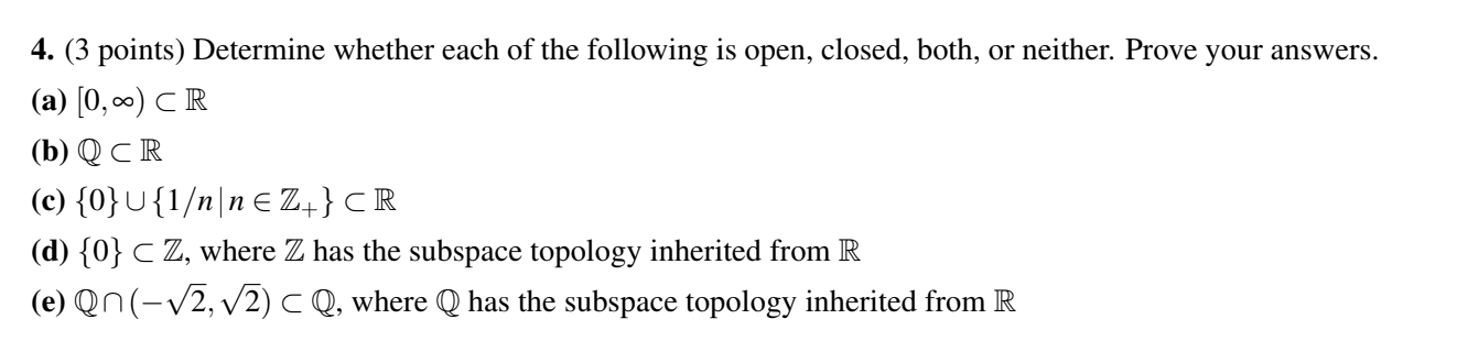 Solved Please write proper mathematical proofs. I am trying | Chegg.com