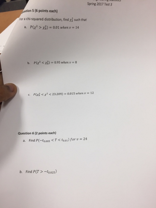 Solved For a chi-squared distribution, find chi^2_alpha such | Chegg.com