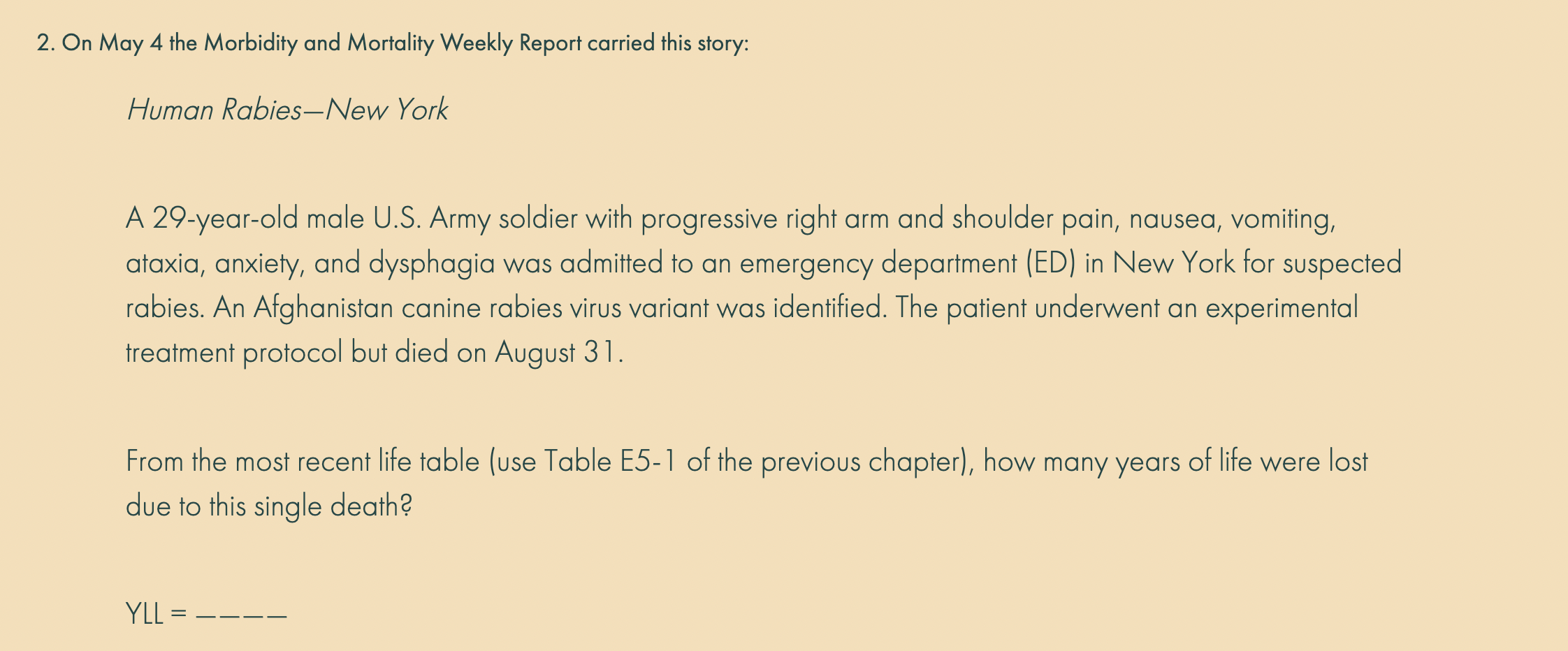 2. On May 4 the Morbidity and Mortality Weekly Report | Chegg.com