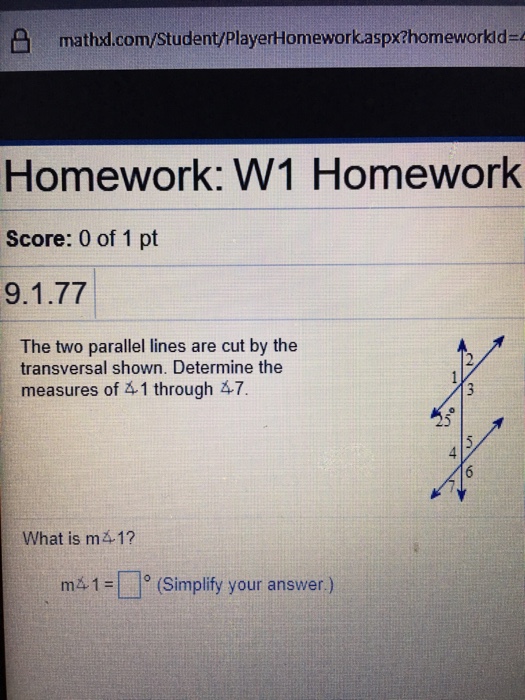 Solved The two parallel lines are cut by the transversal | Chegg.com