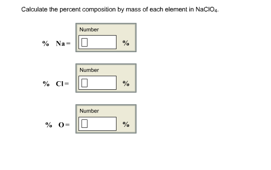 Solved Calculate the percent composition by mass of each | Chegg.com