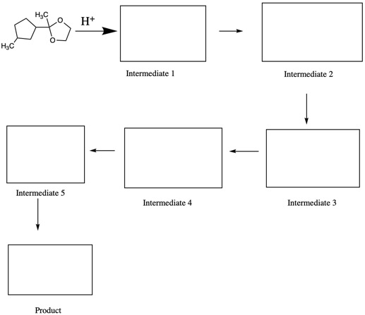 Solved Draw the structures of the five intermediates and | Chegg.com