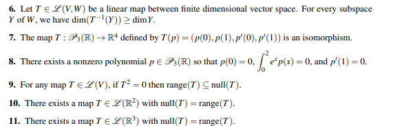 Solved 12. Choose one of the true problems that is true and | Chegg.com