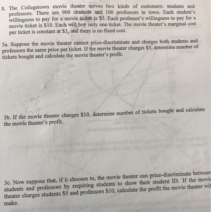 Solved 3. The Collegetown movie theater serves two kinds of | Chegg.com