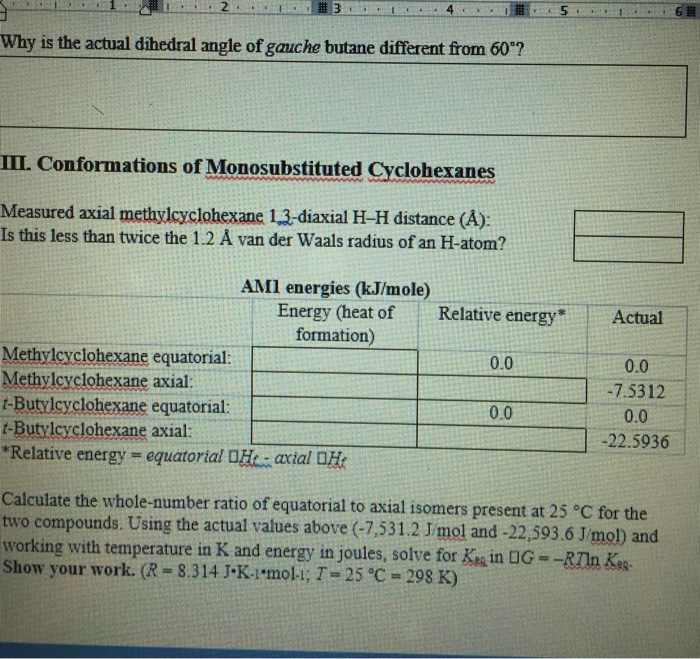 Solved Why is the actual dihedral angle of gauche butane | Chegg.com