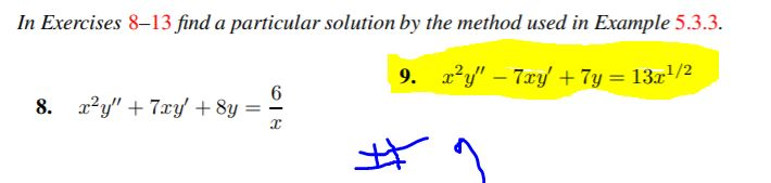 Solved In Exercises 8-13 find a particular solution by the | Chegg.com
