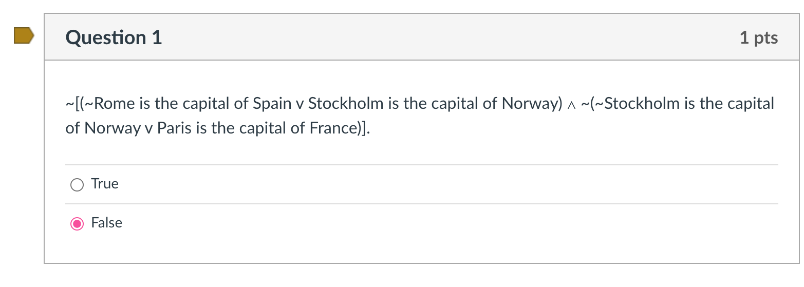 Utilizing The Truth Table Definitions Of Conjunction