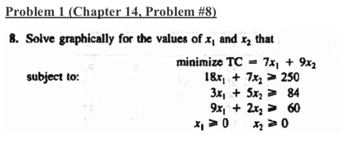 Solved Problem 1 (Chapter 14. Problem #8) 8. Solve | Chegg.com