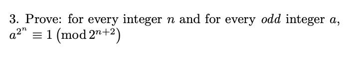 Solved 3. Prove: for every integer n and for every odd | Chegg.com
