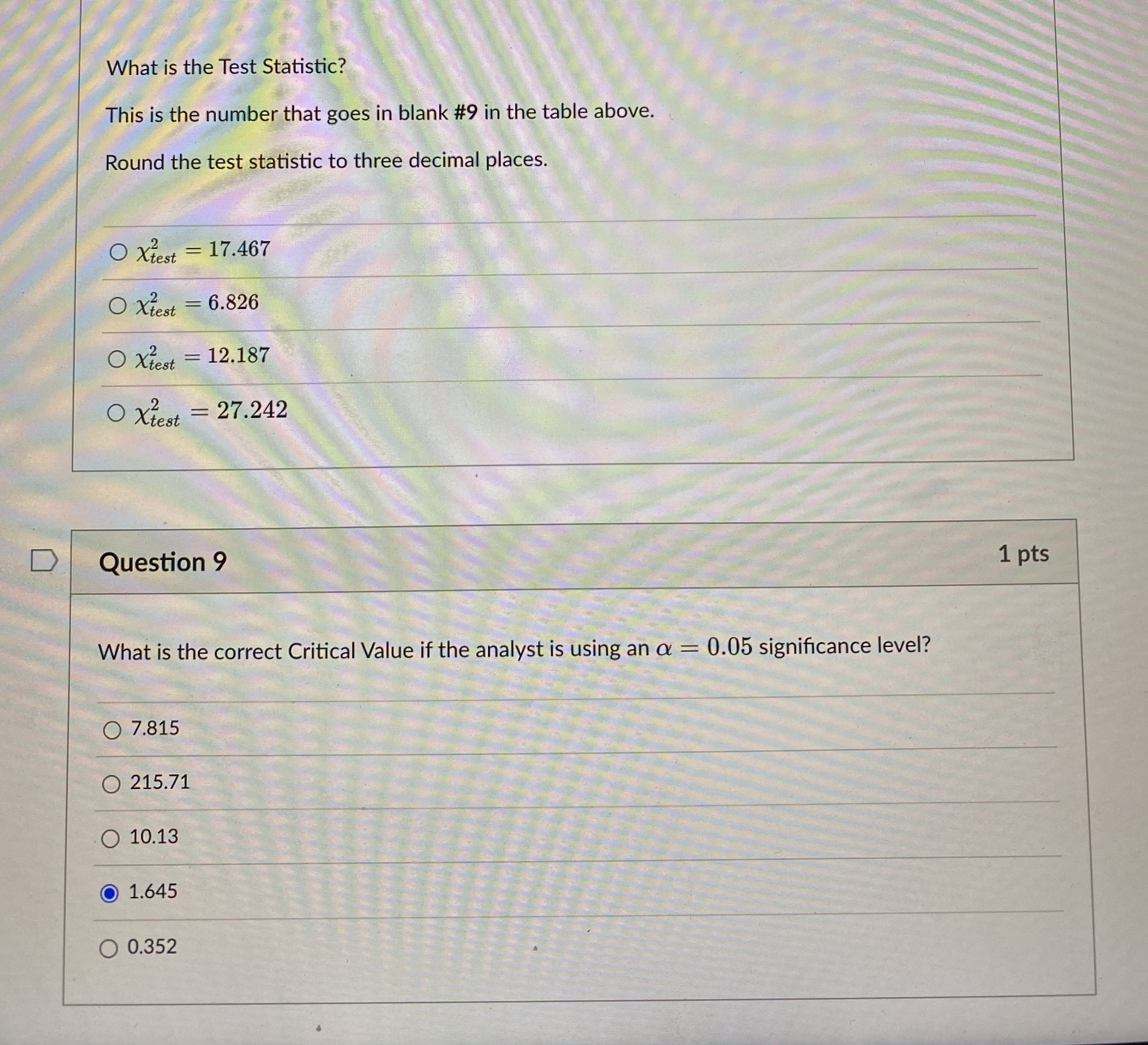 Solved Round to no less than four decimal places on | Chegg.com