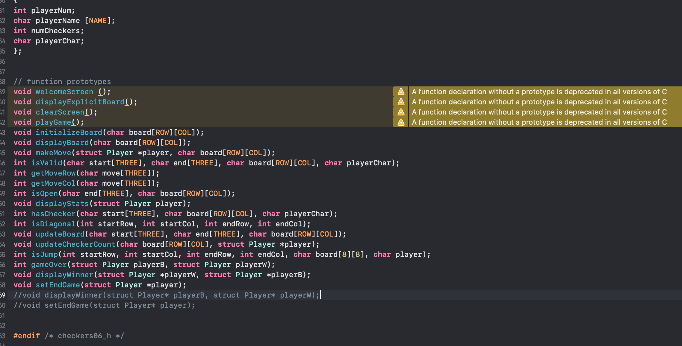 Help With Programming with C work. Build Failing on | Chegg.com