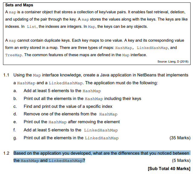 Solved Sets and Maps A map is a container object that stores | Chegg.com