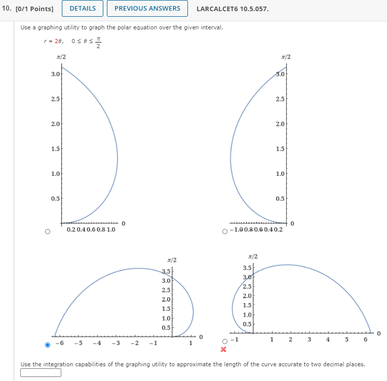 Solved 1. Use a graphing utility to graph the polar | Chegg.com