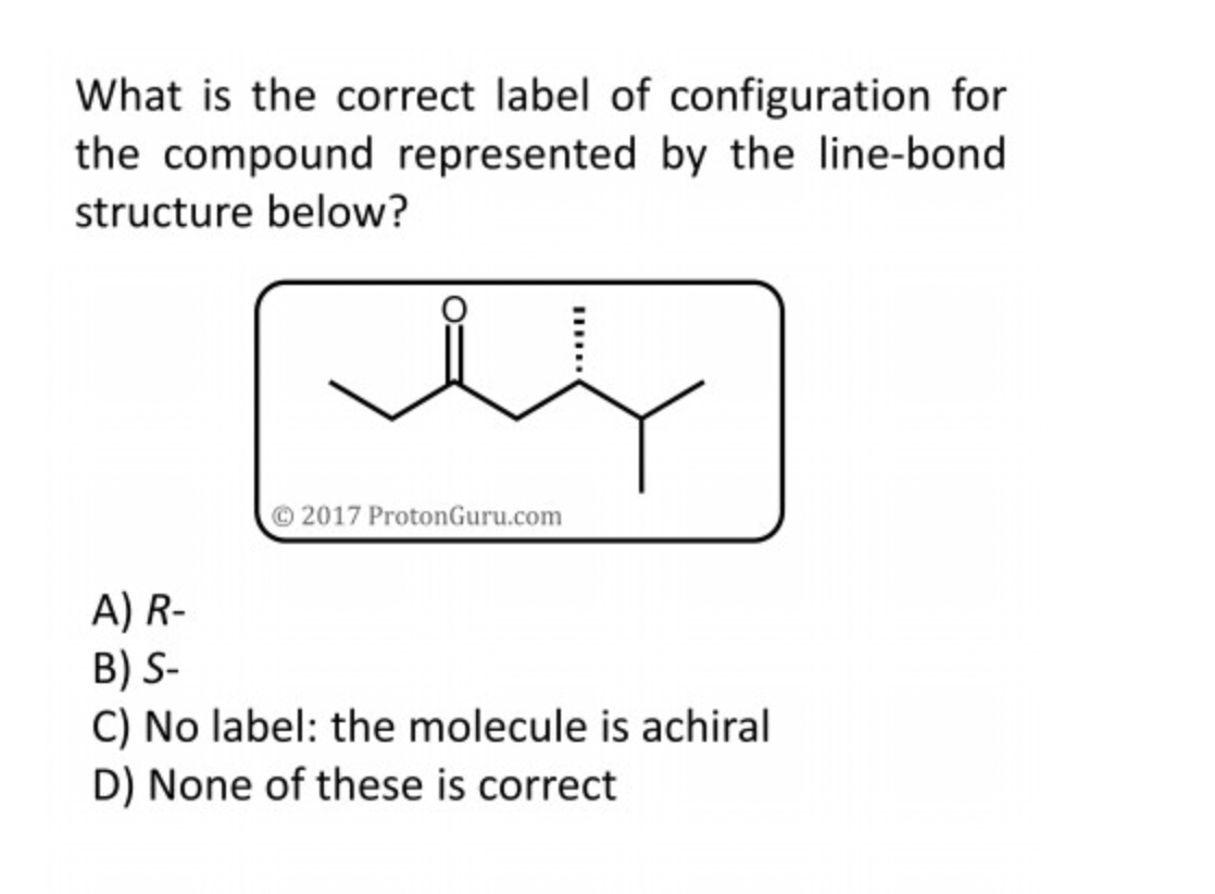 Solved What is the correct label of configuration forthe | Chegg.com