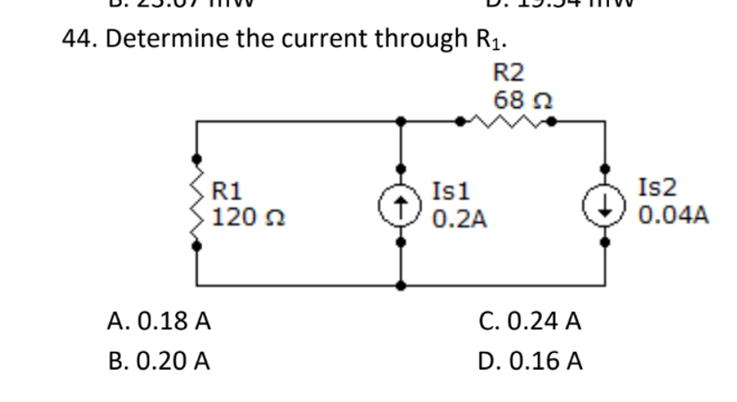 Solved Determine The Current Through