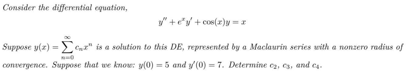 Solved Consider the differential equation, \\[ y^{\\prime | Chegg.com