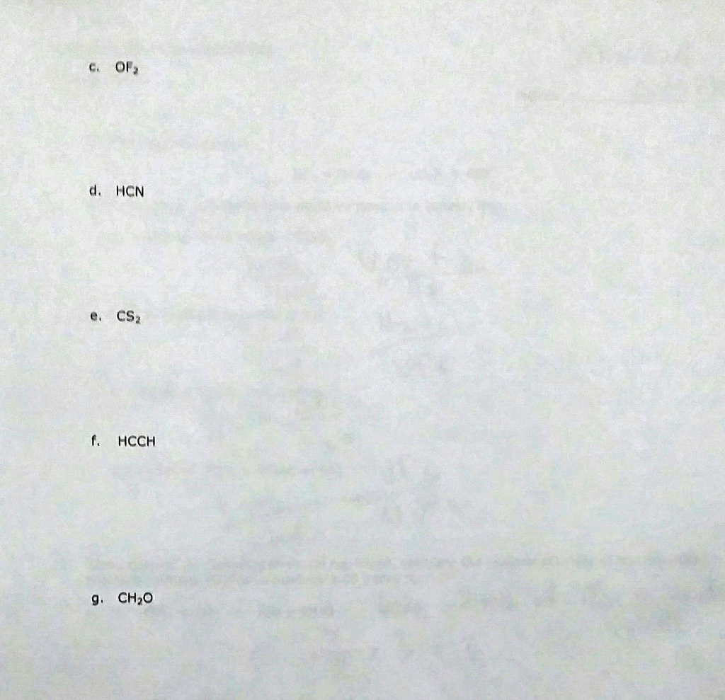 Solved Chemistry 101 Problem Solving Handout #16 Name 1. D | Chegg.com