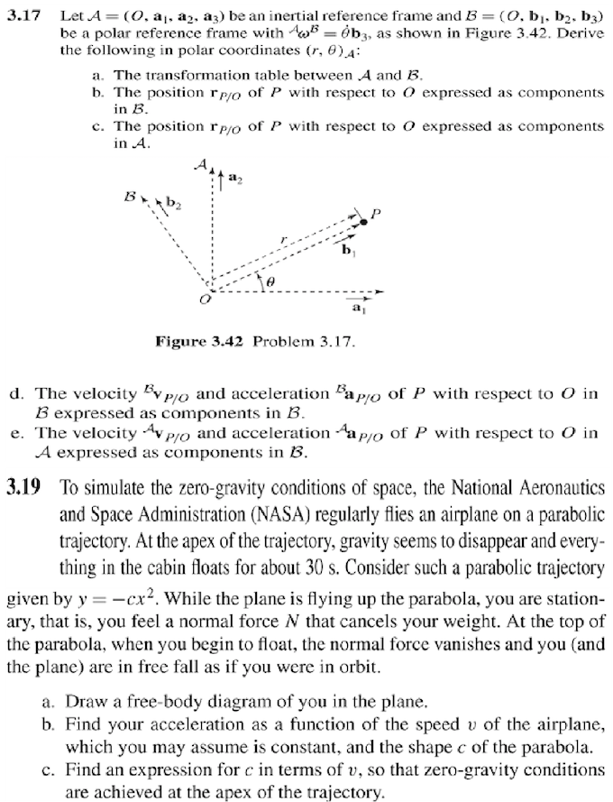 Solved 3.17 Let A=(0, a, a, a) be an inertial reference | Chegg.com