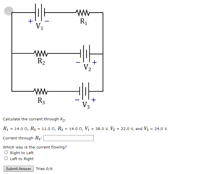 Solved Calculate the current through R2. | Chegg.com