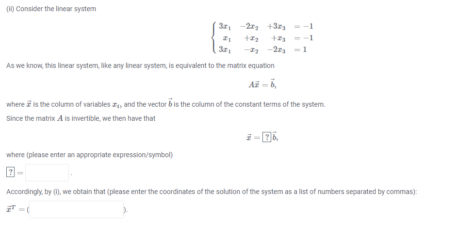 Solved (Matrix Inverses). Consider the matrix A = and hence | Chegg.com