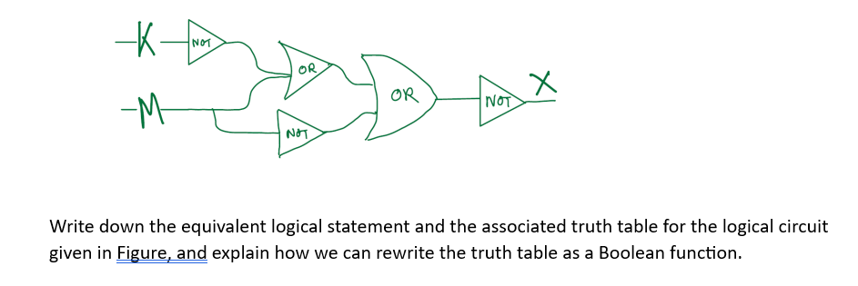 Write down the equivalent logical statement and the | Chegg.com