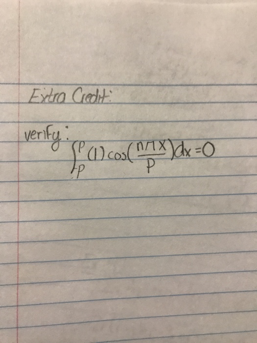 Solved verify using Fourier Series | Chegg.com