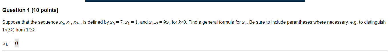 Solved Question 1 (10 points] Suppose that the sequence X0, | Chegg.com