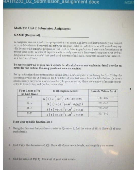 Solved ATH233 02 Submission assignment.docx MORI Math 233 | Chegg.com