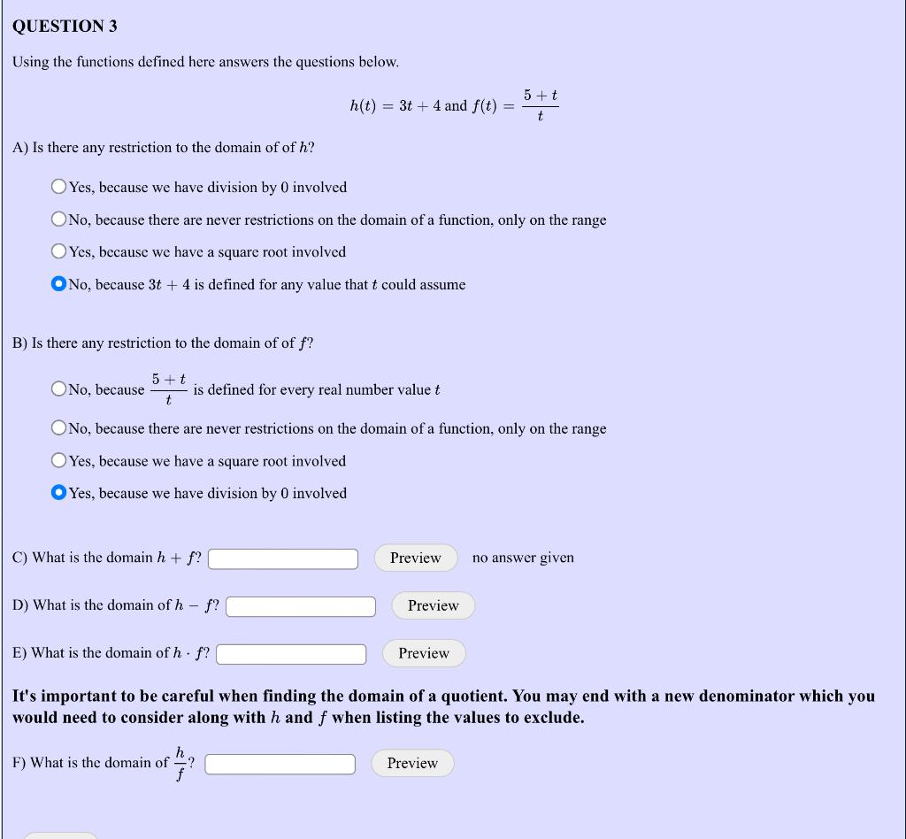 Solved Question 3 Using The Functions Defined Here Answers 