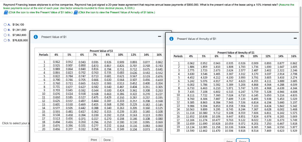 Solved Raymond Financing leases airplanes to airline | Chegg.com