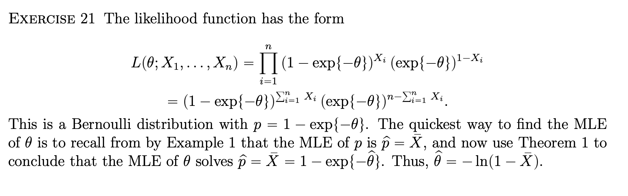ExERCISE 21 The likelihood function has the form | Chegg.com