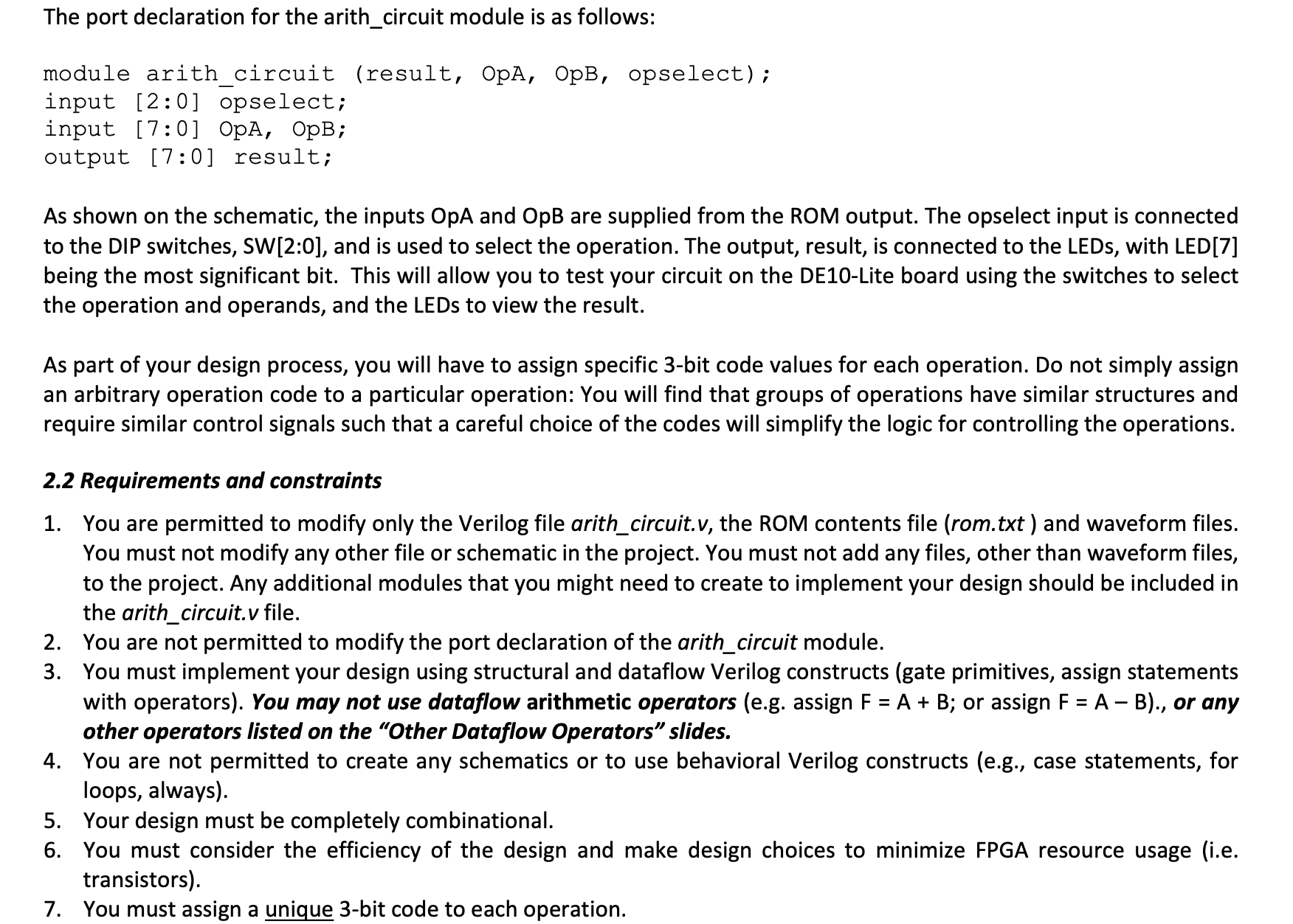 I Nedd Help Writing A Verilog Without Requiring 