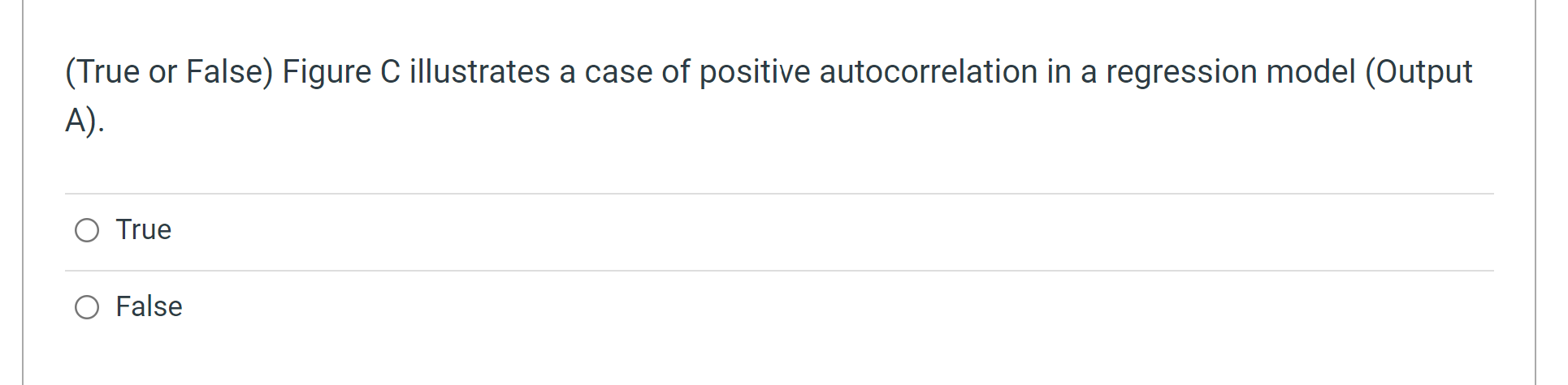 Solved (True or False) Figure C illustrates a case of | Chegg.com
