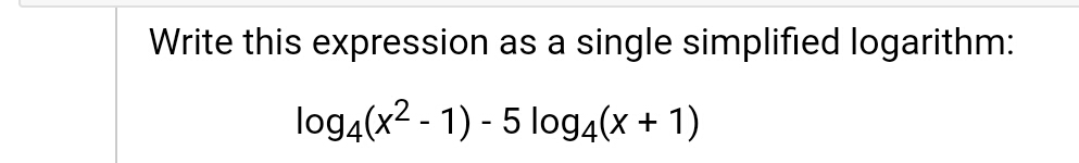 Solved Write this expression as a single simplified | Chegg.com