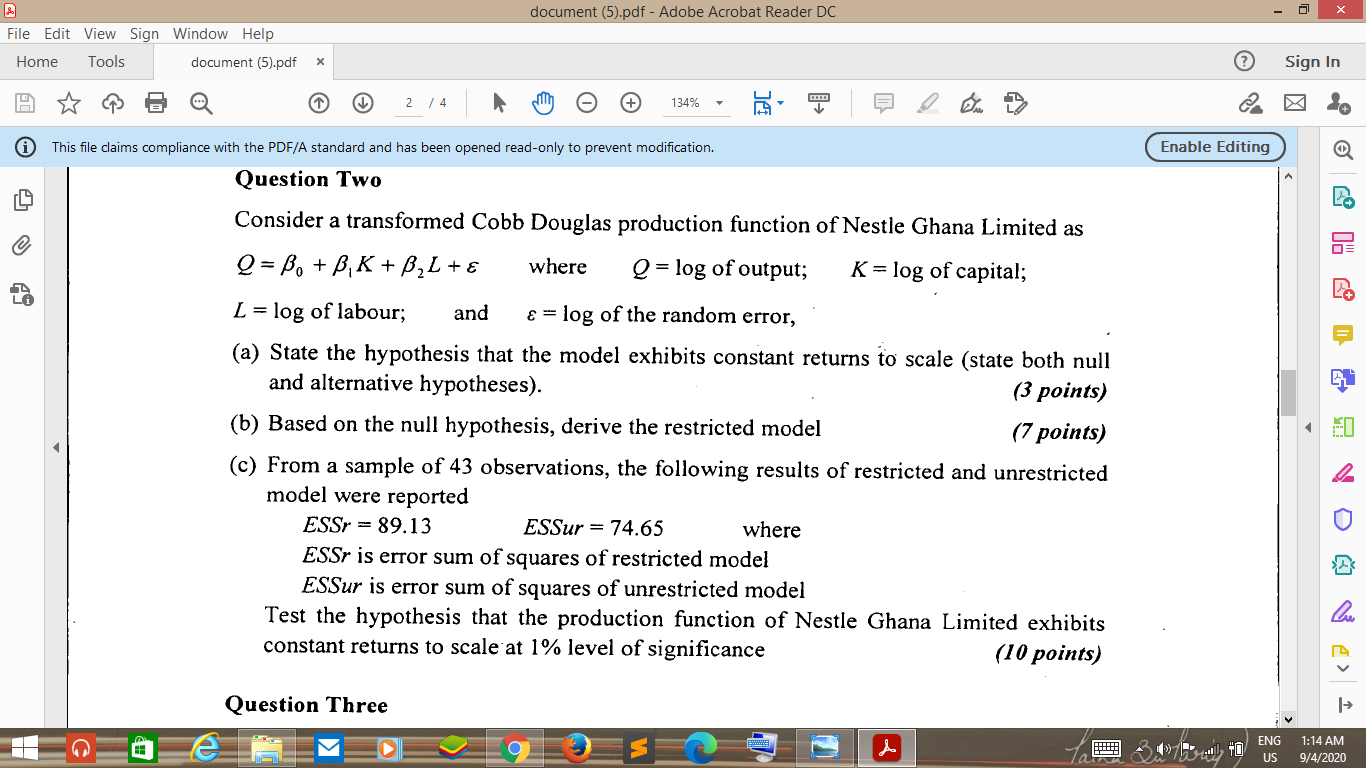 document (5).pdf - Adobe Acrobat Reader DC File Edit | Chegg.com