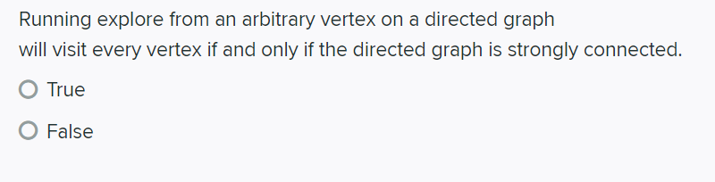 Solved Running explore from an arbitrary vertex on a | Chegg.com