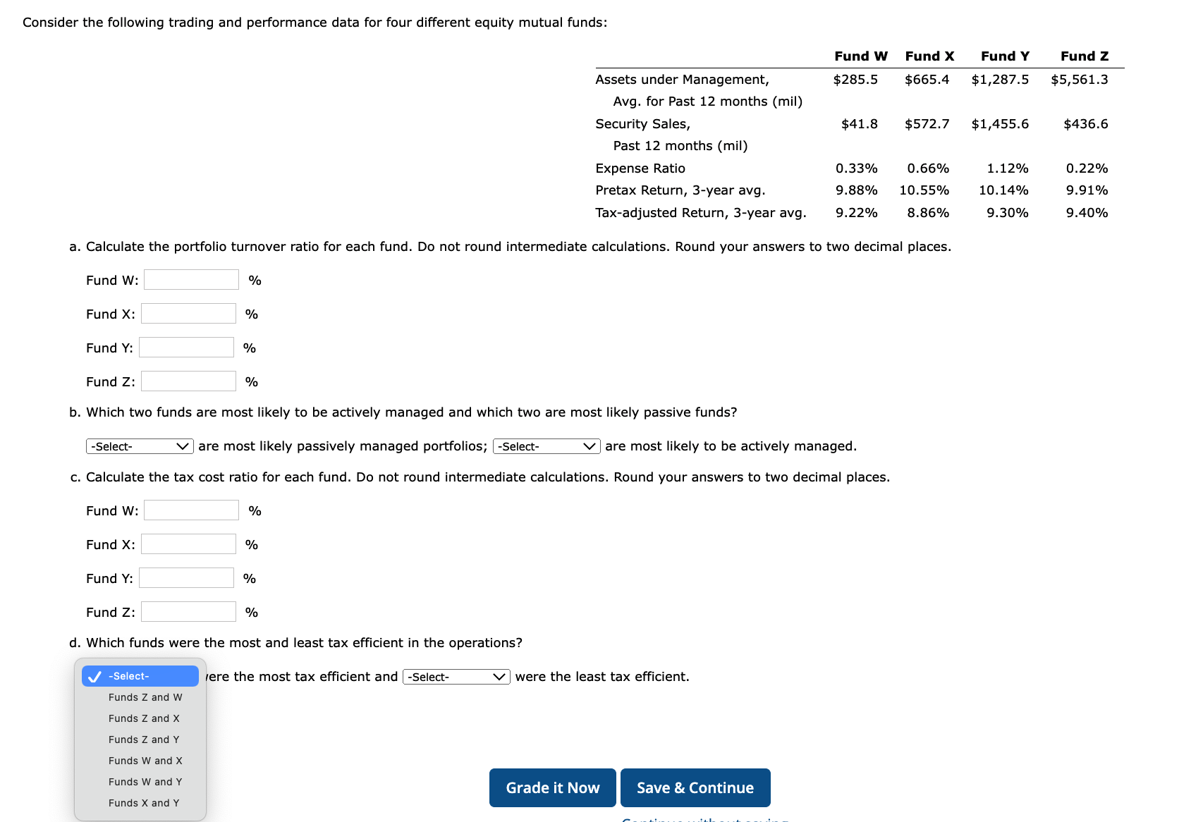 Solved Consider the following trading and performance data | Chegg.com