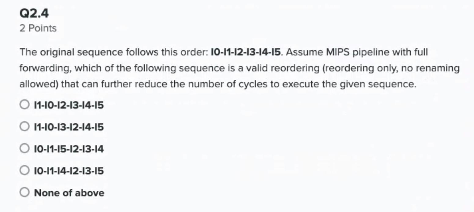 Solved Q2 Instruction level parallelism / Pipelining. 23 | Chegg.com