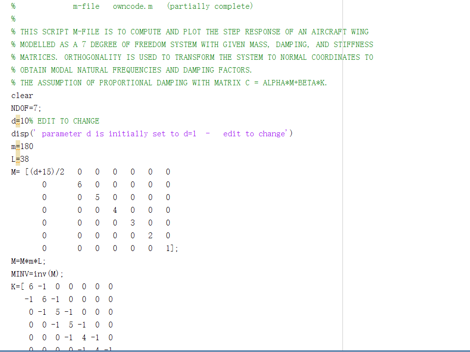 PART 2 - Dynamic Analysis and Computation This is | Chegg.com