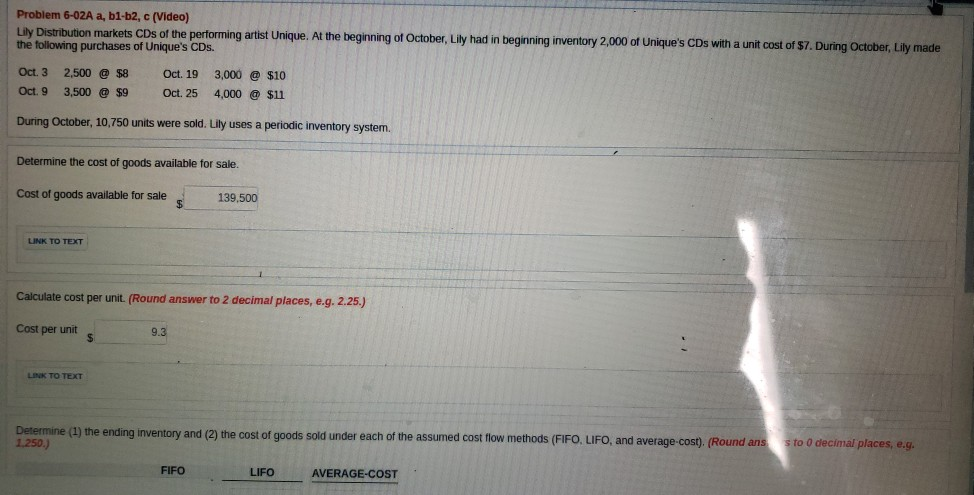 Solved Problem 6-02A a, bi-b2, c (Video) the following | Chegg.com