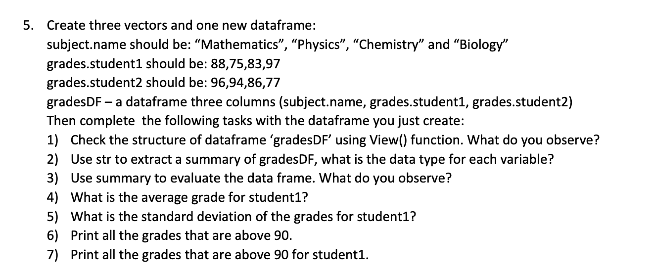 Solved Continue working on your HW2.R file, create two | Chegg.com