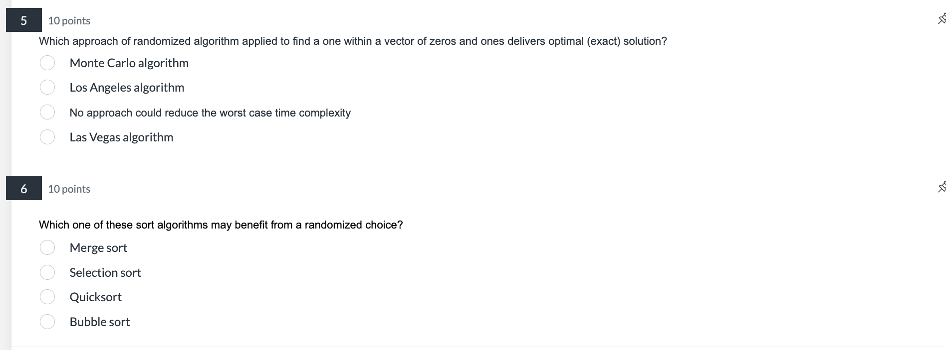 Solved Which approach of randomized algorithm applied to | Chegg.com Solved Which approach of randomized algorithm applied to | Chegg.com