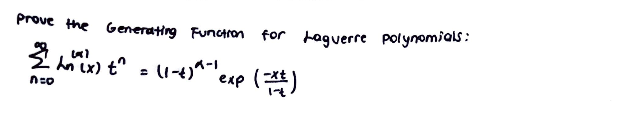 Solved it is orthogonal polynomials.Could you please prove | Chegg.com